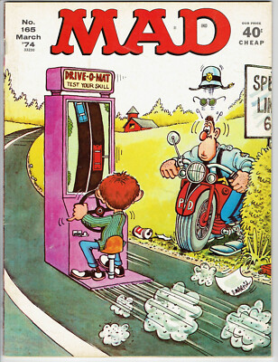 MAD Magazine 165 March 1974 VF- 7.5 Unfolded Fold-In Don Martin Cover ...