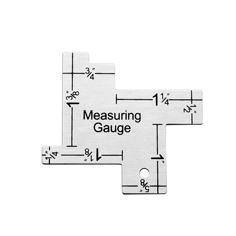 Tailor Tools Sewing Ruler Thickness Measuring Gauge Irregular Quilting ...
