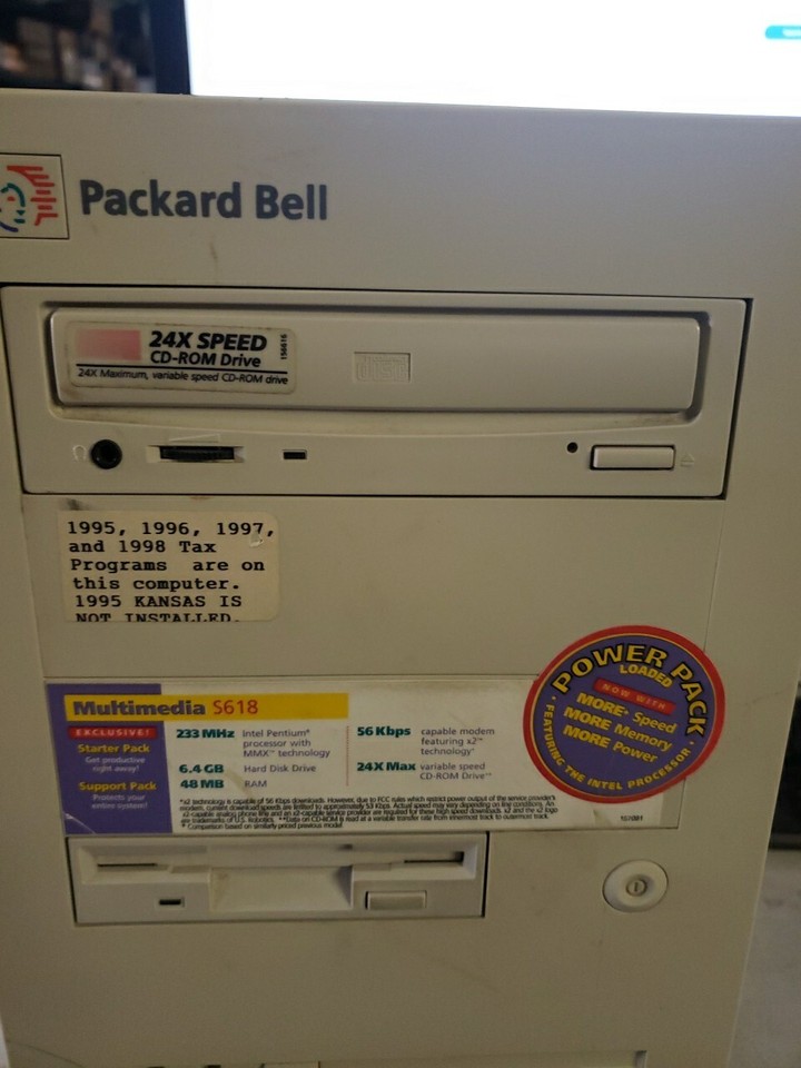 Vintage Packard Bell Executive S618 TESTED | eBay