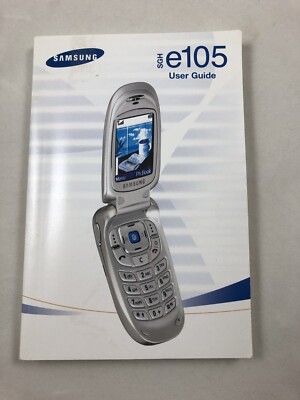 Samsung SGH-E105 Cell Phone Manufacturers Booklet | eBay