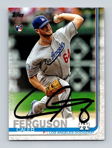 2019 Topps ~ Series 2 ~ #452 Caleb Ferguson Signed Autographed Auto ...