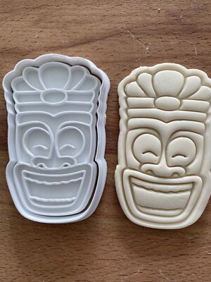 Tiki mask (2) cookie cutter | eBay Australia
