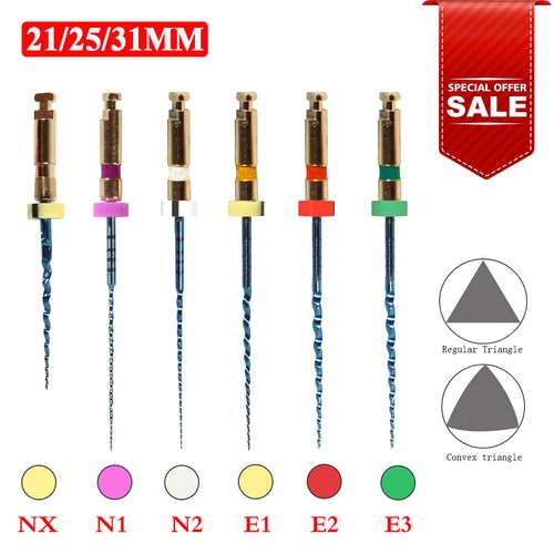 Dental NiTi Rotary Endodontic Files for Endo Motor 21/25/31mm Heat ...