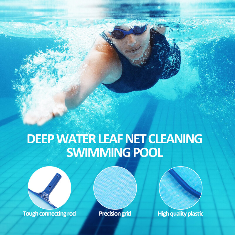 Heavy Duty Pool Skimmer Leaf Rake Net Scooper Cleaning Swimming Pool ...