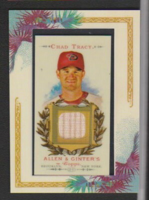 2007 TOPPS ALLEN & GINTER'S MINI FRAMED GAME USED BAT RELIC CARD CHAD ...