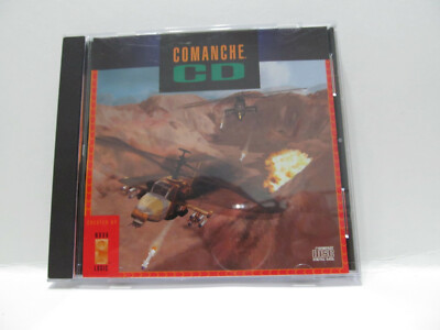 Original vintage COMANCHE CD HELICOPTER FLIGHT SIM 1992 NOVA LOGIC PC ...