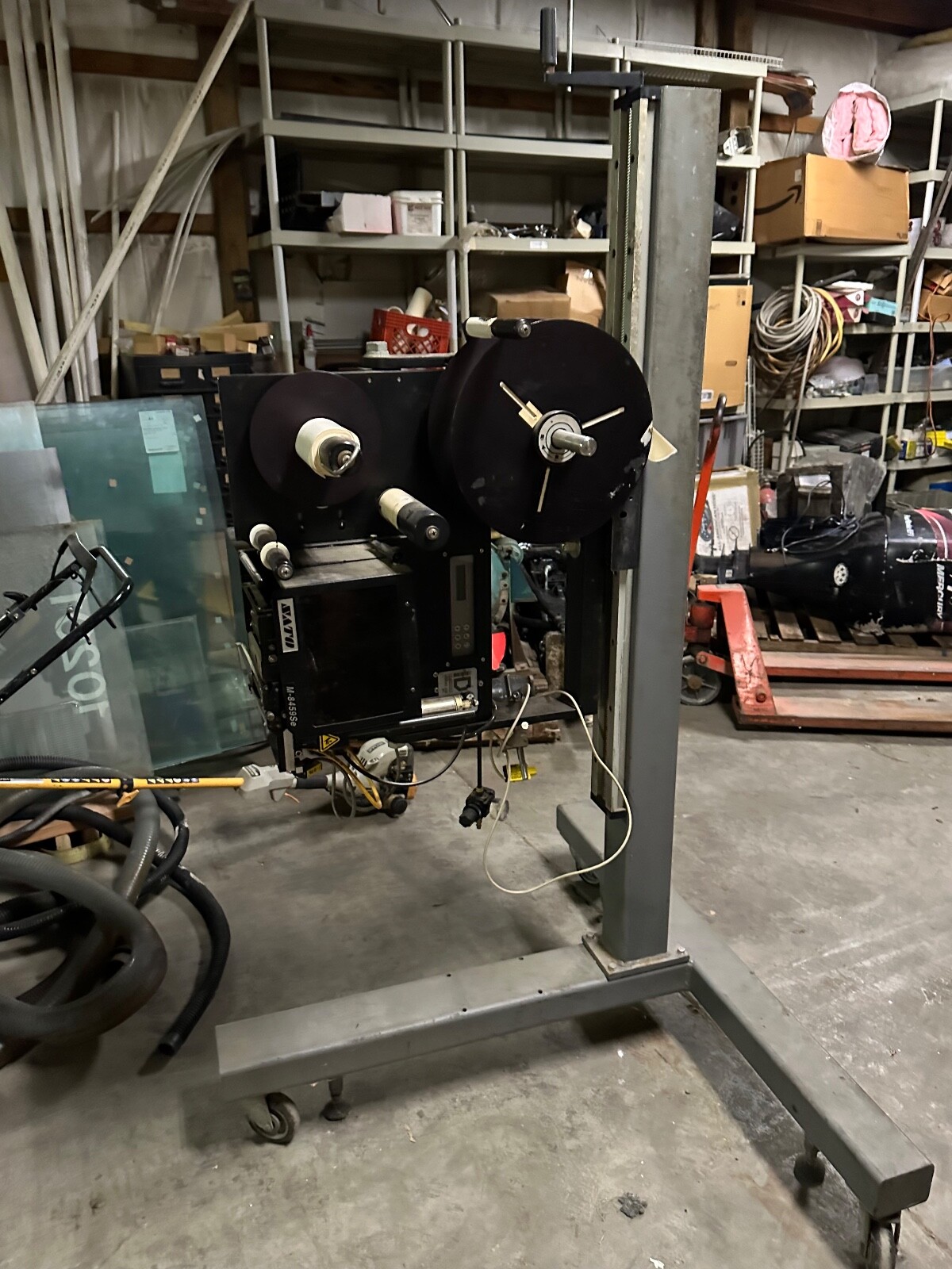 Sato M-8459Se Thermal Printer With Adjustable Stand/Cover With Label ...