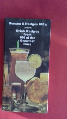 Benson & Hedges Drink Recipes From 100 Of The Greatest Bars GUC | eBay