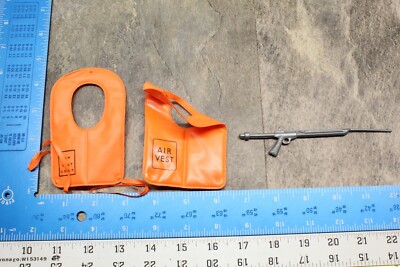 Vintage GI Joe 1964 - Orange Air Life VESTS WITH SPEARGUN 111A | eBay