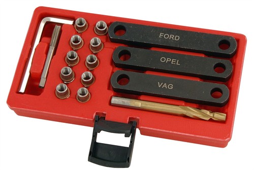 16 Piece Brake Caliper Thread Repair Kit M9 X 1.25 mm With Alignment ...