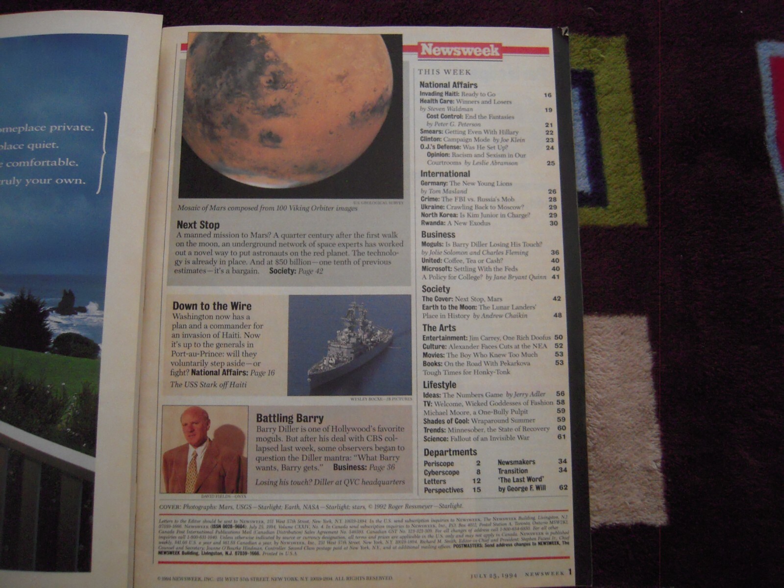 VINTAGE NEWSWEEK MAGAZINE VOLUME CXXIV NUMBER 4 JULY 25, 1994 | eBay