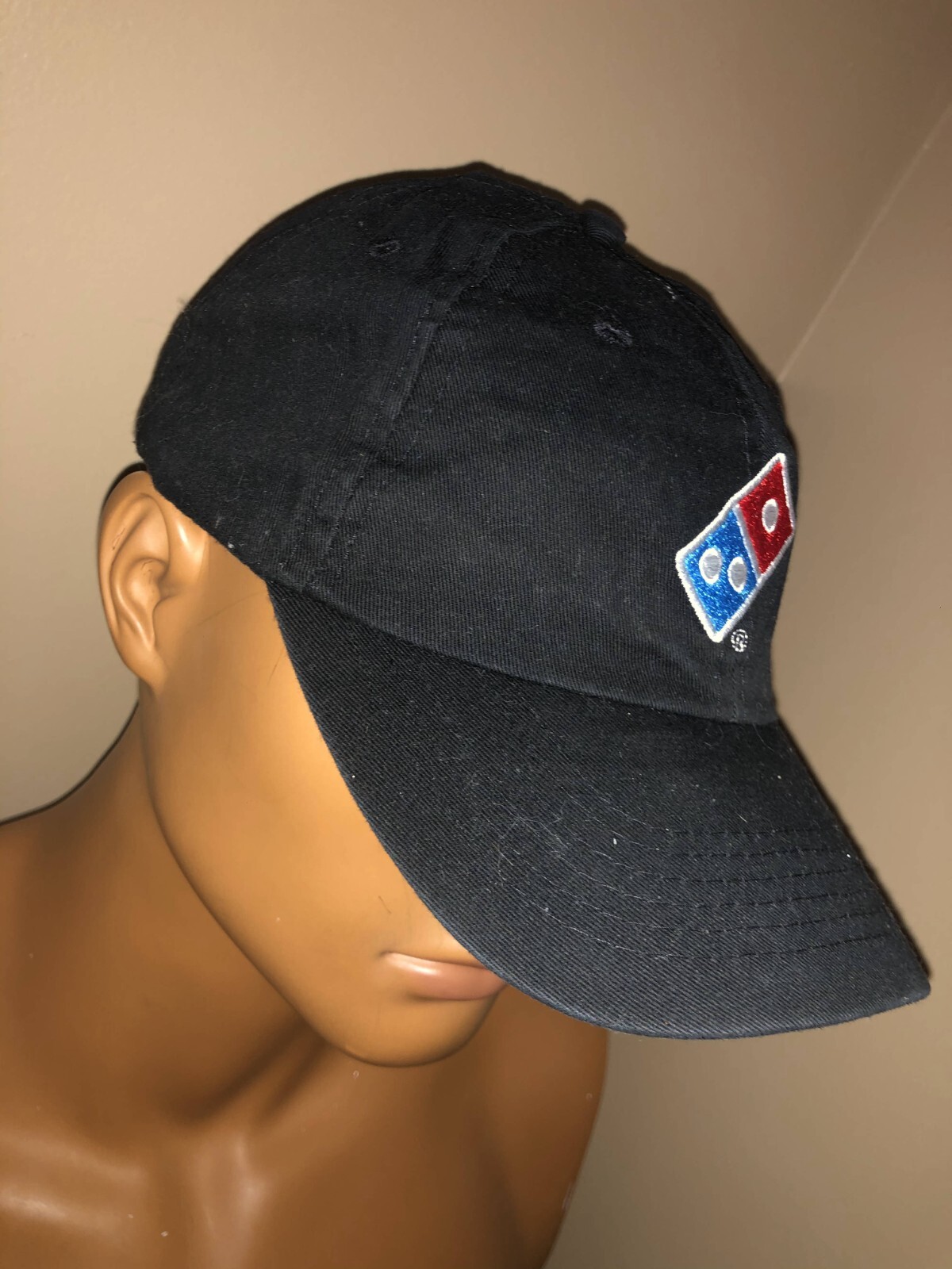 Dominos Hat Men's Black Strapback Company Employee Domino's Gear Pizza ...