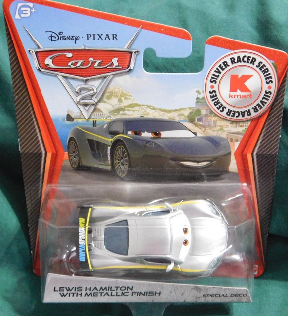 Disney Pixar Cars 2 Silver Racer Series LEWIS HAMILTON w/METALLIC ...