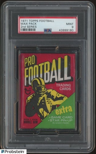 1971 Topps Football Wax Pack 2nd Series Unopened PSA 9 MINT | eBay