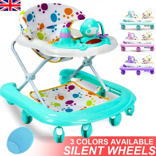 Baby Walker Bouncer First Steps Push Along Activity Music Ride On Car ...