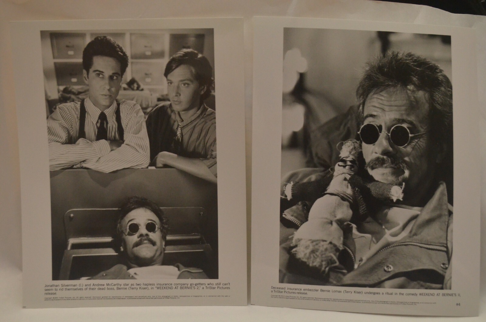 Lot of (2) Bernie Lomax (Terry Kiser) Weekend at Bernie’s II Movie ...
