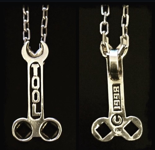 Original TOOL Wrench Necklace Pendant 1998 Sterling Silver .925 | eBay
