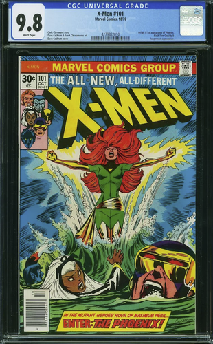 X-Men #101 CGC 9.8 WHITE PAGES Origin and 1st Appearance Phoenix Marvel ...