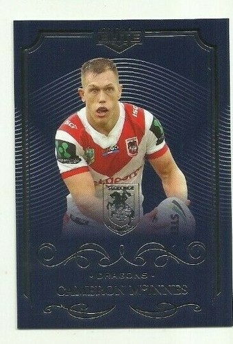 2017 NRL ELITE ST GEORGE DRAGONS CAMERON McINNES # 126 CARD COMMON TLA ...