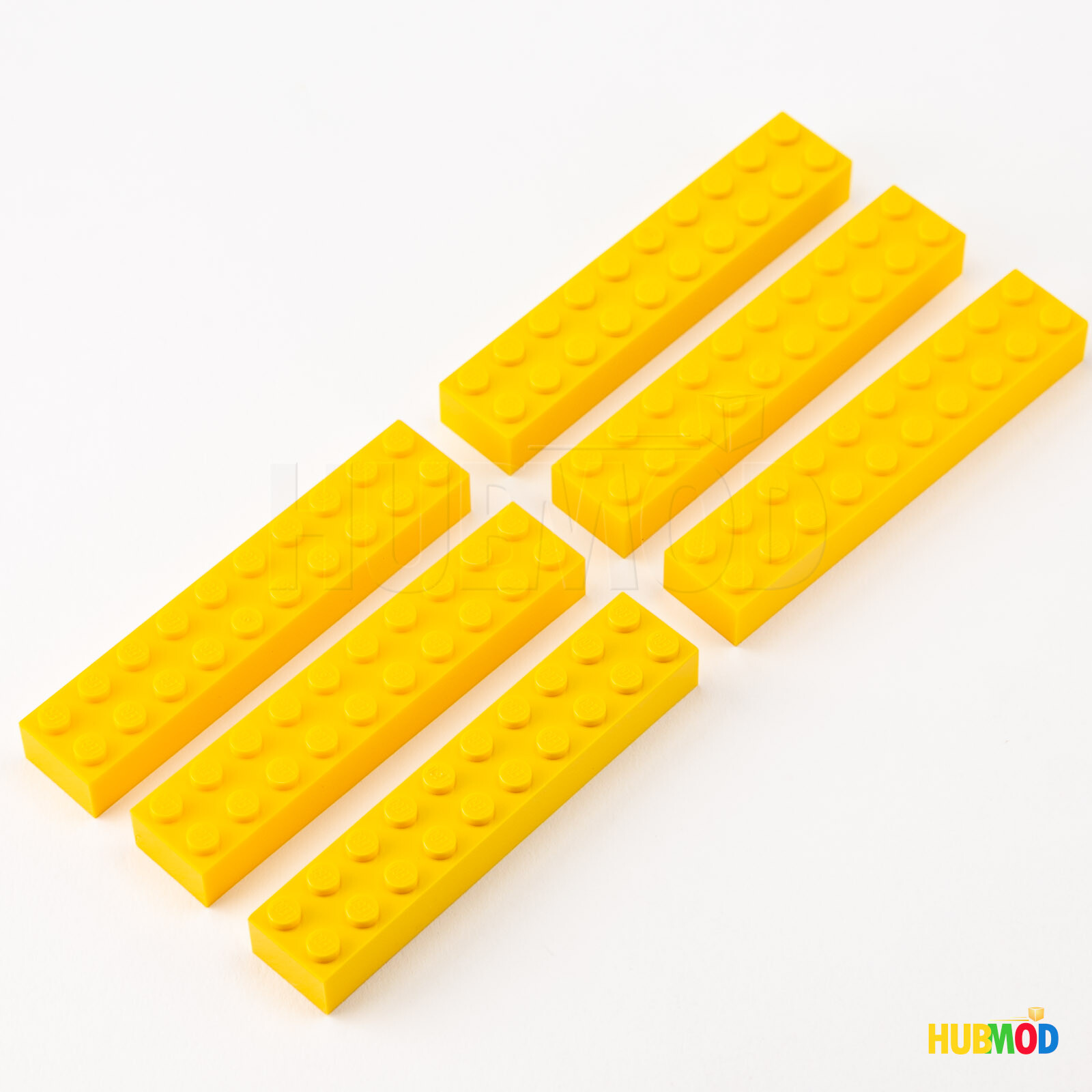 Lot of 6 Genuine LEGO Yellow 2x10 3006 Building Bricks Blocks Parts ...