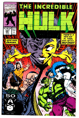INCREDIBLE HULK #387 (NM) SABRA Appearance! Dale Keown Art! Marvel 1991 ...