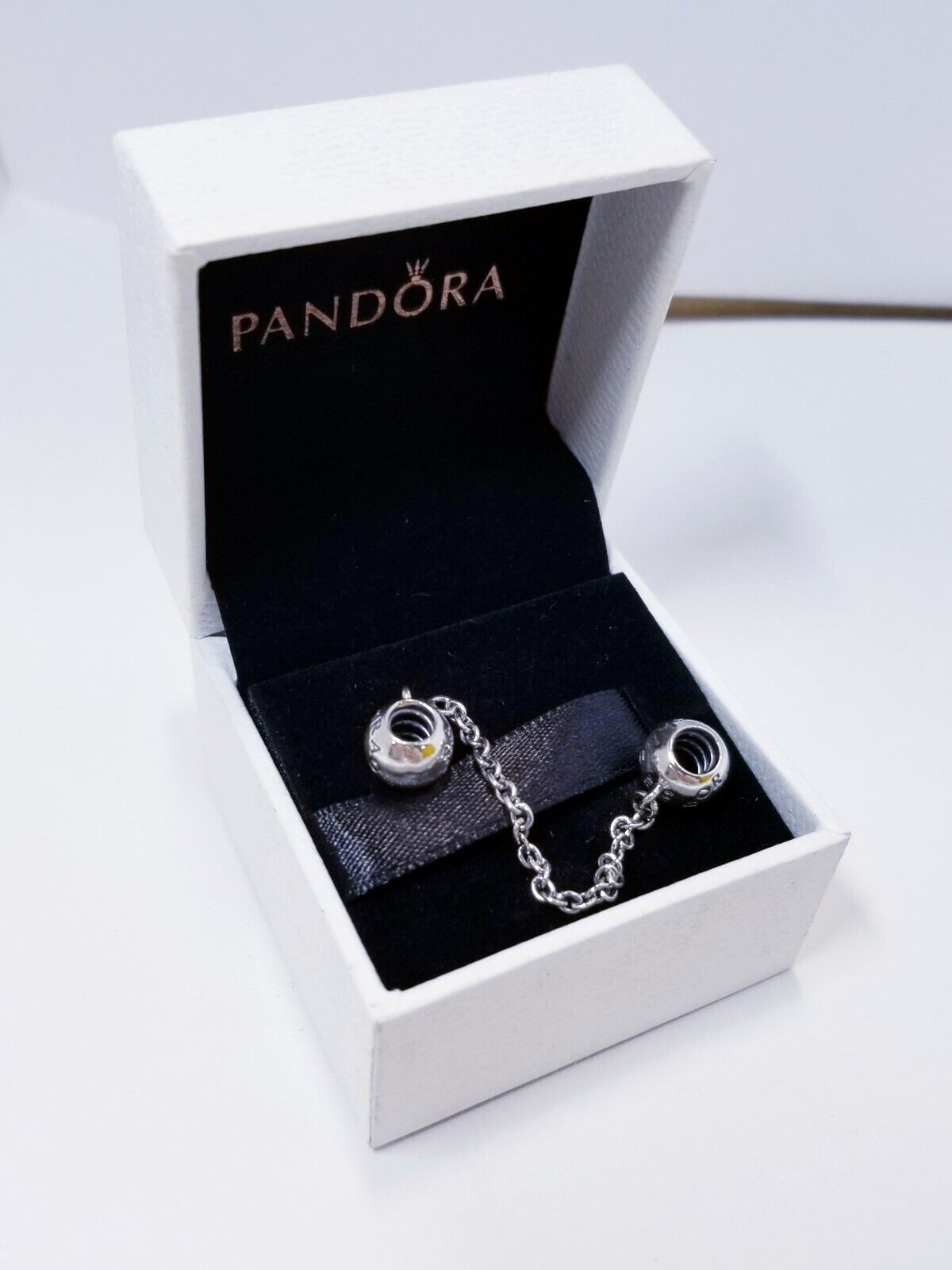Sterling Silver Pandora Signature Safety Chain - 7918… - Gem