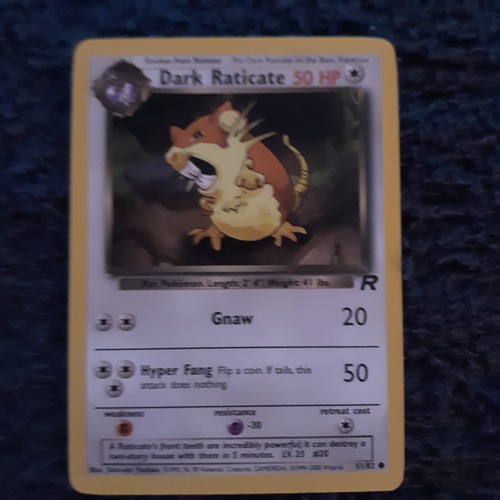 Dark Raticate Team Rocket Set 51/82 Pokemon Card | eBay