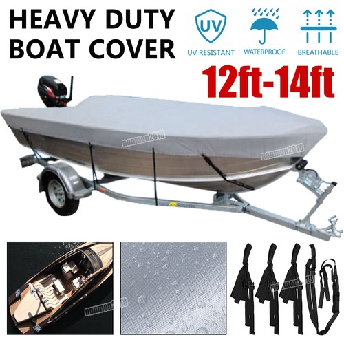 12t-14ft Trailerable Premium Heavy Duty Open Boat Cover Protector ...