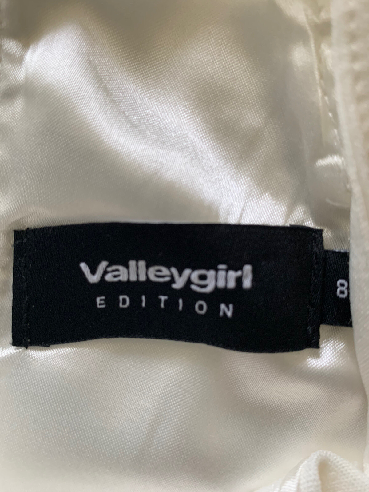 VALLEY GIRL EDITION Cream Peplum Top Blouse Size 8 BNWT | eBay