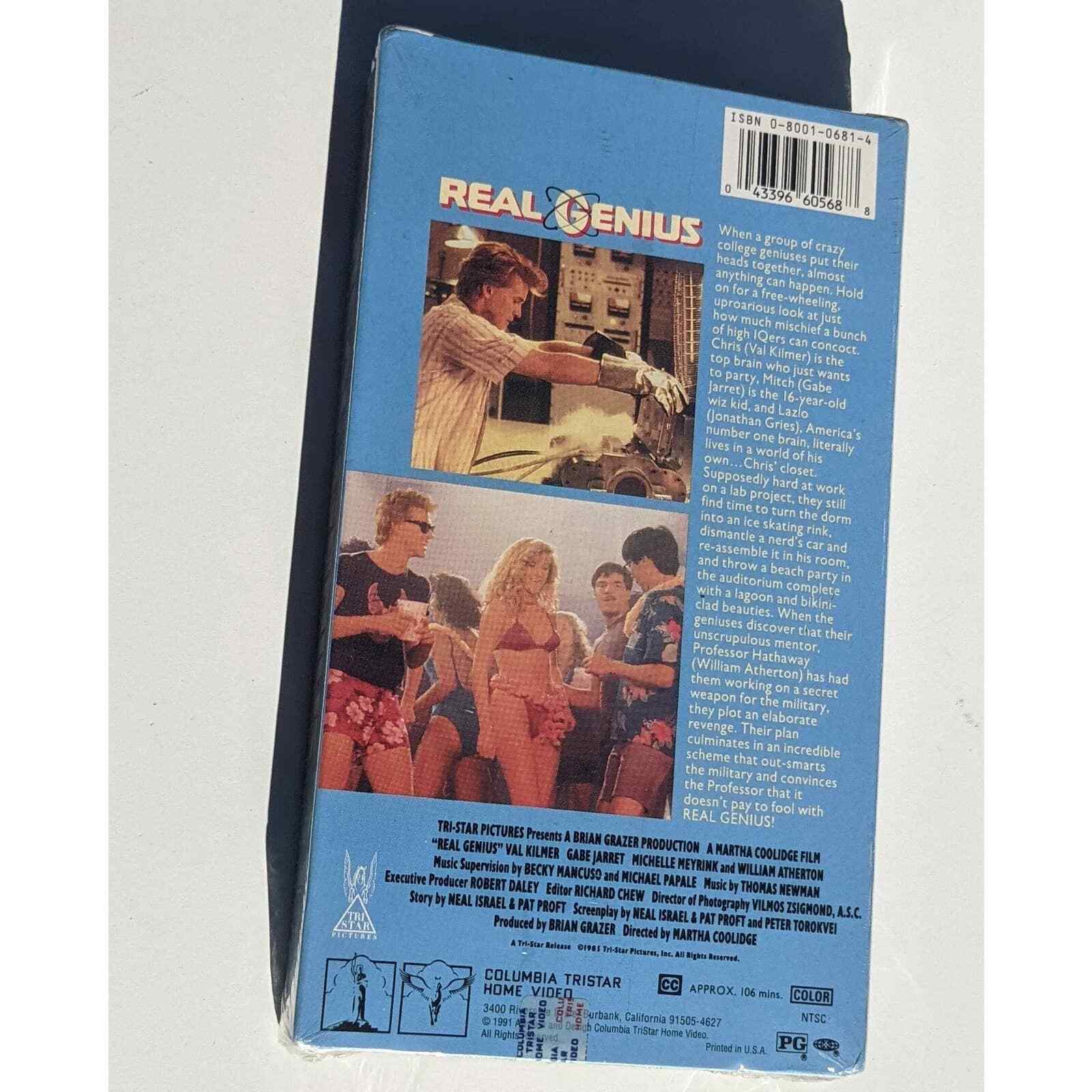 Real Genius VHS 1991 Val Kilmer Brand New Factory Sealed 1985 | eBay