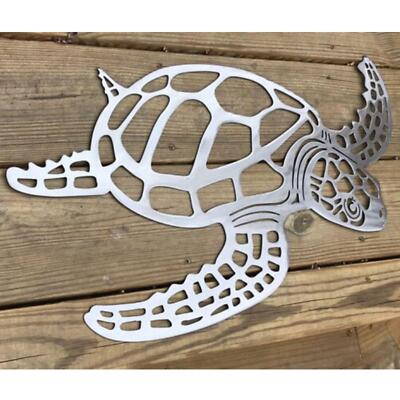 Wall Iron Turtle Ornament Sea Turtle Statue Bathroom Garden Decorative ...