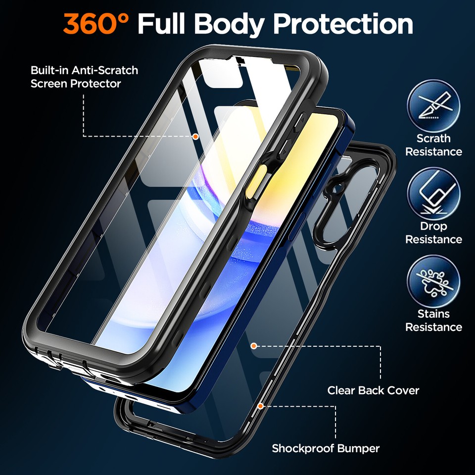 For Samsung Galaxy A15 A35 A54 A34 A33 A32 5G Waterproof Case ...
