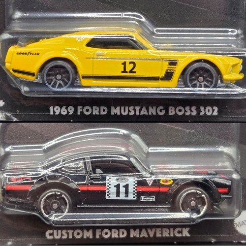 Hot Wheels Vintage Racing Ford Bundle! '69 Mustang Boss 302 & Custom ...
