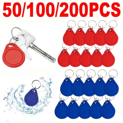 50/100/200* RFID IC Key Tags Keyfobs Token NFC TAG Keychain 13.56MHz ...