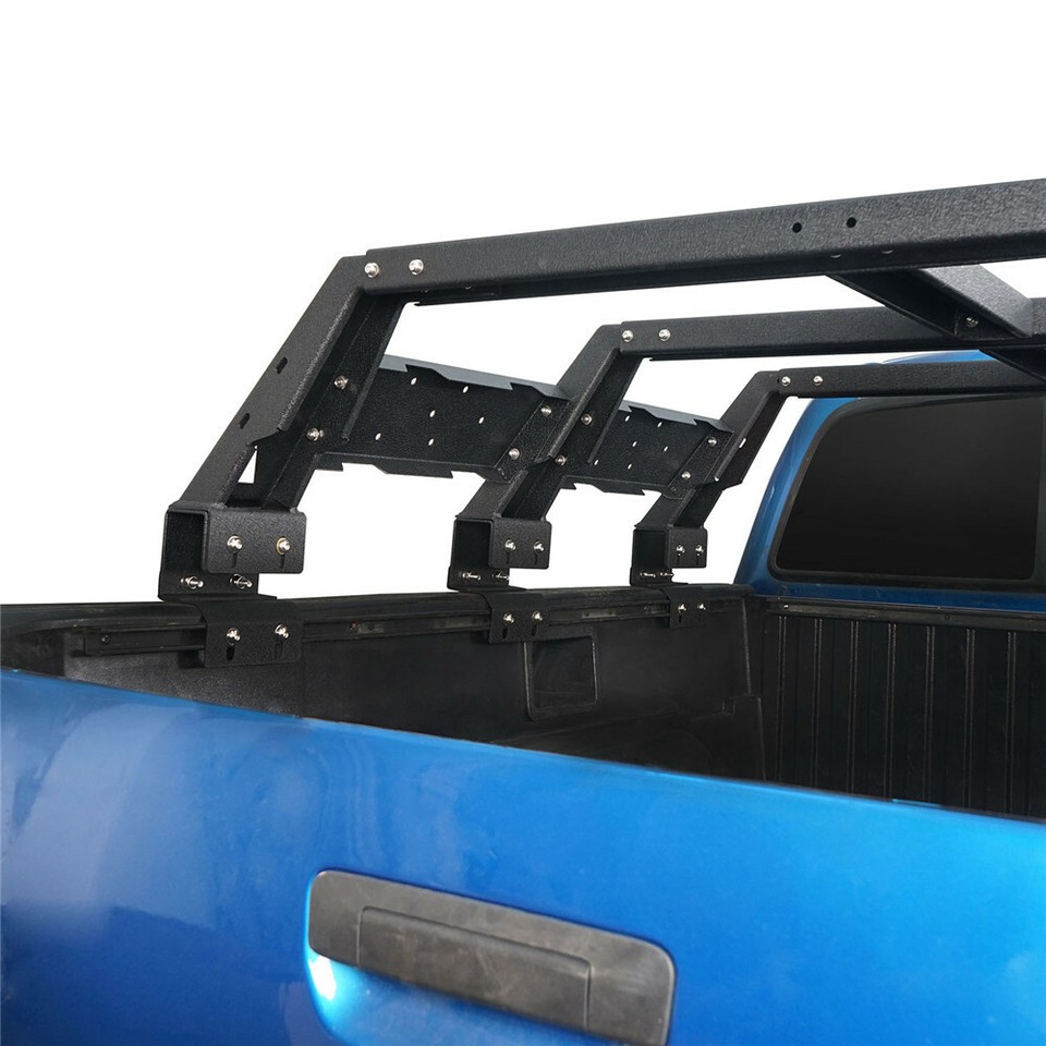 Steel Bed Rack Tonneau Cover Mounting Brackets Black for 2005-2023 ...