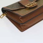 LOUIS VUITTON Monogram Reverse Dauphine MM Shoulder Bag M44391 LV Auth ...