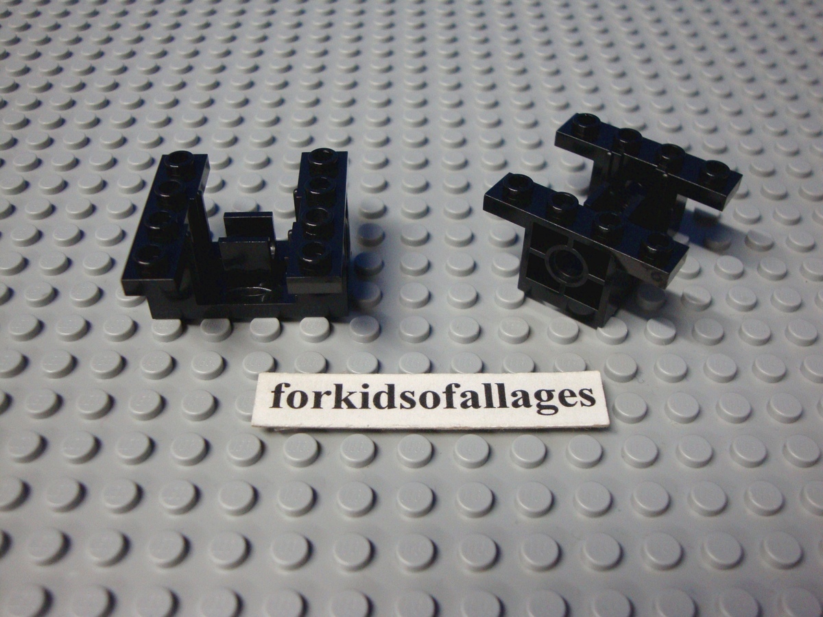 2x Lego Technic BLACK GEARBOX 4x4x1 2/3 Axle Gear Box Mindstorm NXT ...