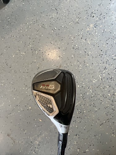 Used RH TaylorMade M6 Rescue 3 Hybrid 19* ATMOS 7 Stiff Flex Graphite ...