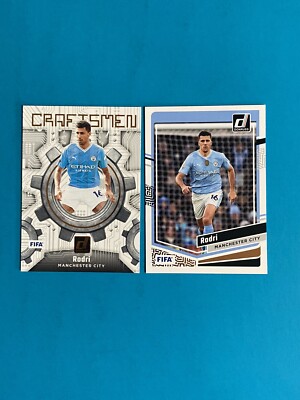 Rodri 2023-24 Soccer Card Lot Donruss Base + Craftsmen Insert ...
