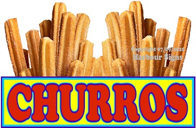 Churros DECAL (Choose Your Size) Truck Concession Vinyl Sticker | eBay