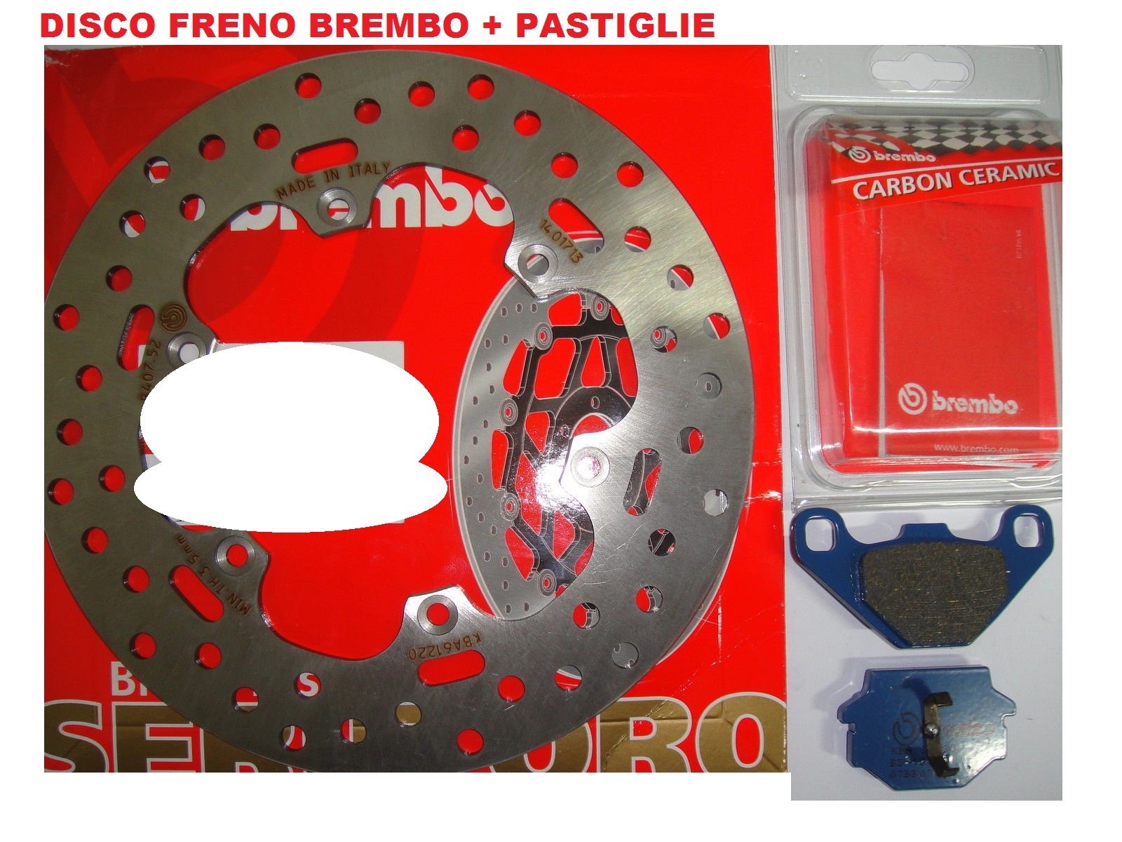 Bremsscheibe BREMBO + Beläge Hinten KTM 125 GS 1994 1995 1996 1997 752 ...