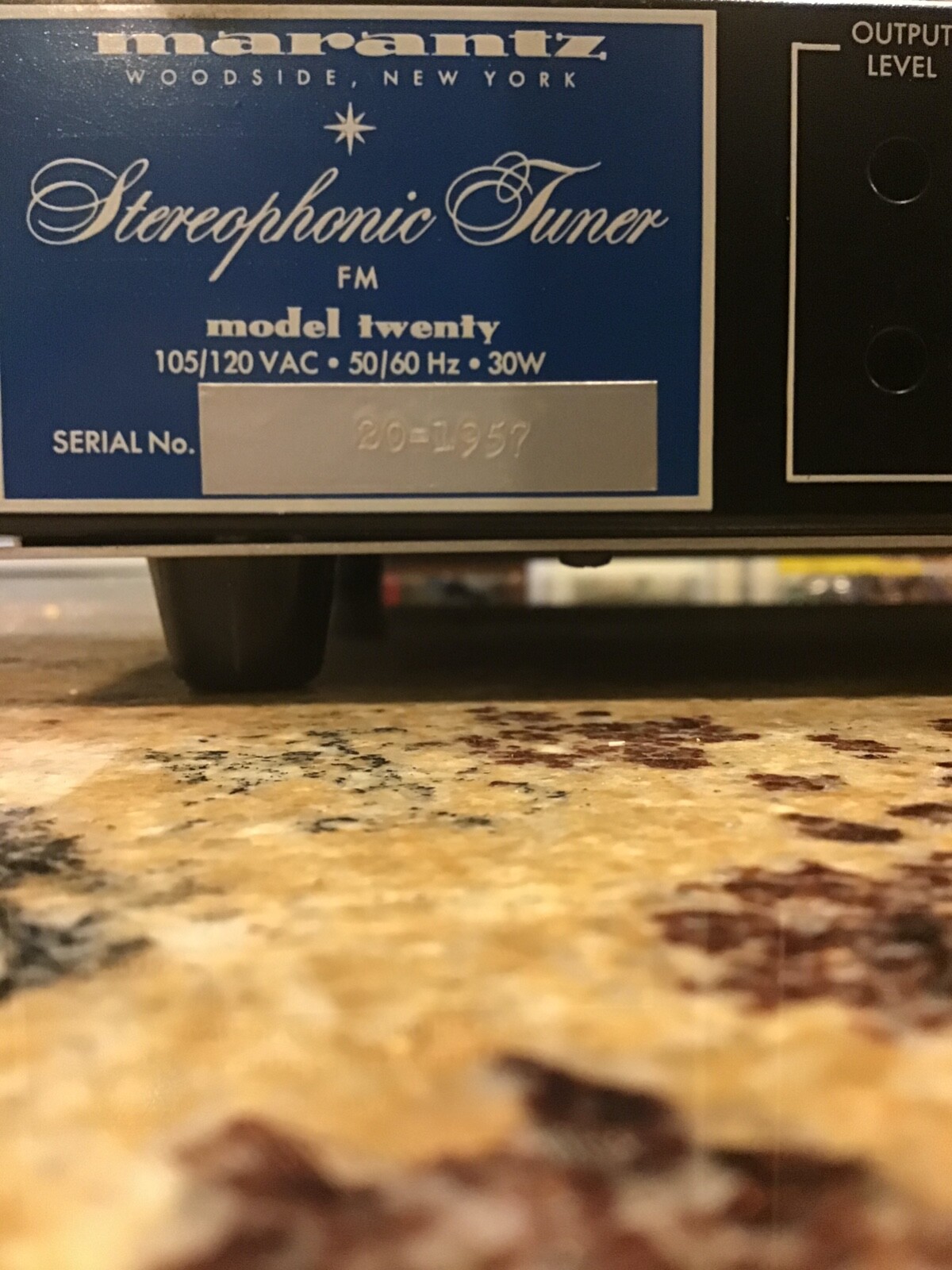 Marantz Model 20 - Vintage Hifi Audiophile Solid State Stereo FM Tuner ...