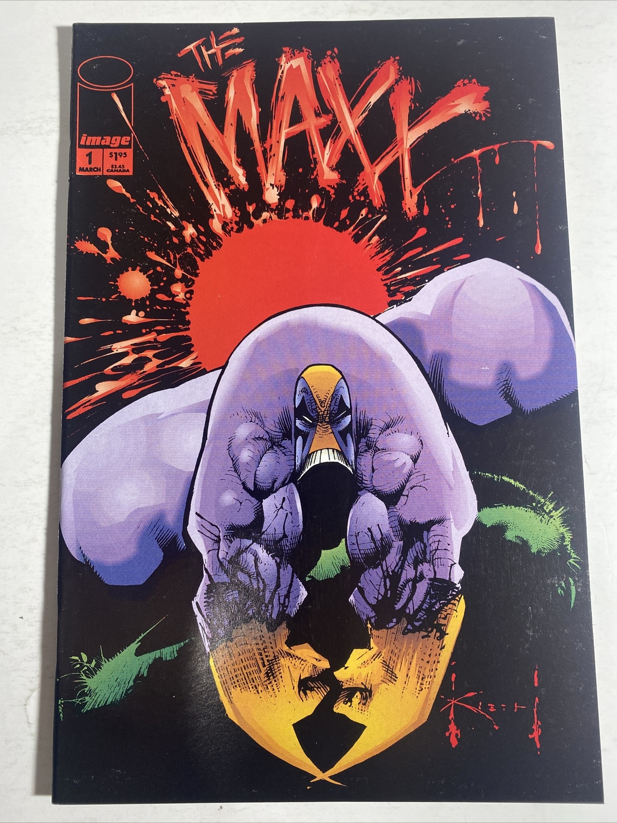 THE MAXX 1 IMAGE COMICS 1st Appearance Sam Kieth Mtv Cartoon Combine ...