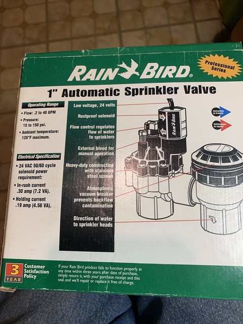 2 Rain Bird Apas-100 1" Pipe Automatic Sprinkler Valve Anti Siphon ...