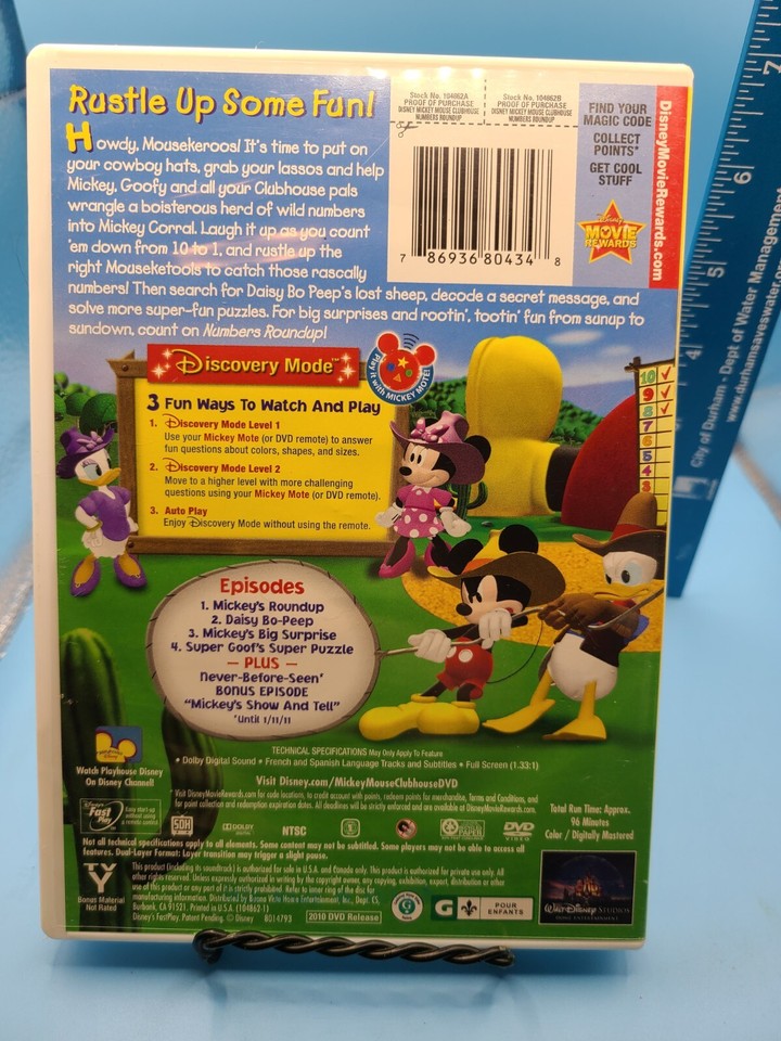Mickey Mouse Clubhouse: Mickeys Numbers Roundup (DVD) | eBay