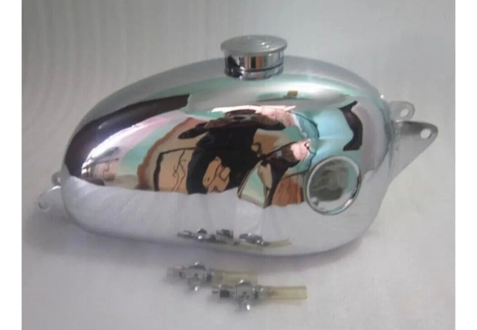 Hodaka Chrome Gas Tank 125 Combat Wombat Model 95 Super Rat Road CAP ...