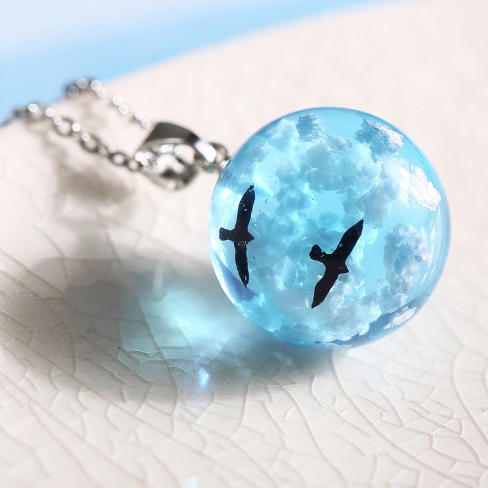 14 Cs Dainty Hummingbird Necklace Charm Necklaces for Women Metal Moon ...