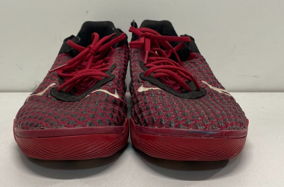 Nike Men Red Black Mesh Low Top Athletic Shoes Size 9.5 | eBay