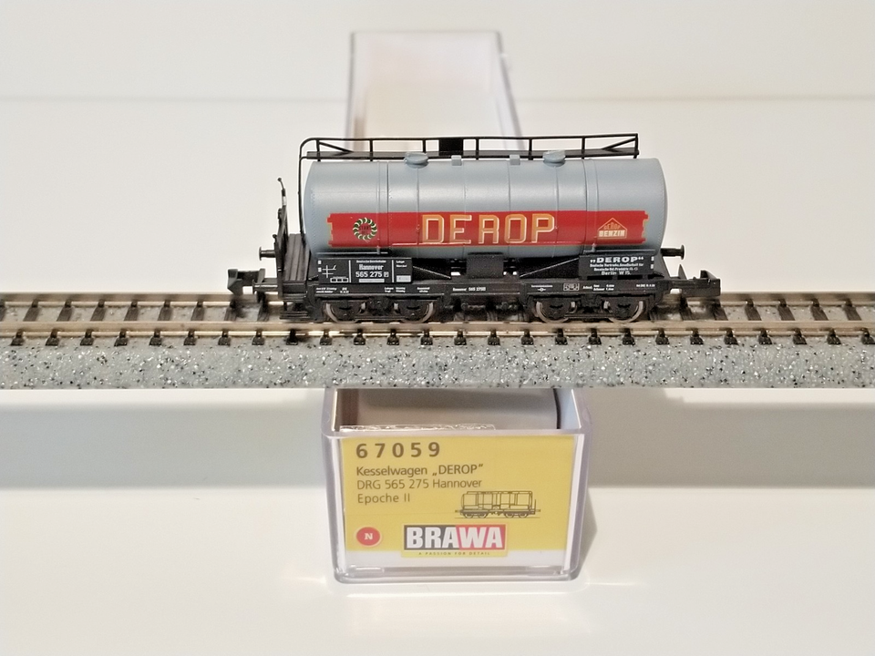 VAGÓN CISTERNA 4 EJES "DEROP" 565 275 DRG ÉPOCA II BRAWA 67059 (F638-2 ...