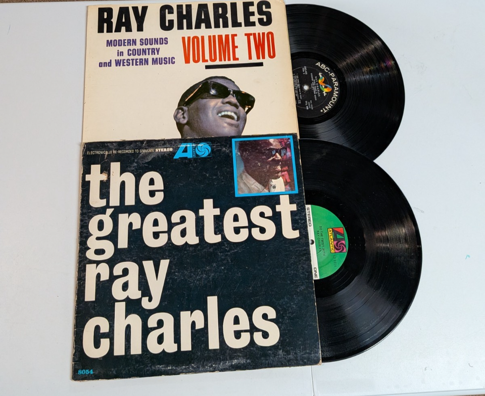 (6) Lot of RAY CHARLES Vinyl 33 Album LP Records VG+ w/ "Ray's Moods ...